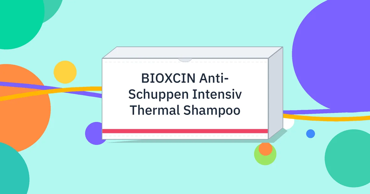 Symbolbild: Packung mit der Aufschrift BIOXCIN Anti-Schuppen Intensiv Thermal Shampoo (PZN 19216145) – Verfügbarkeit und Bezug in Apotheken in Frankfurt am Main