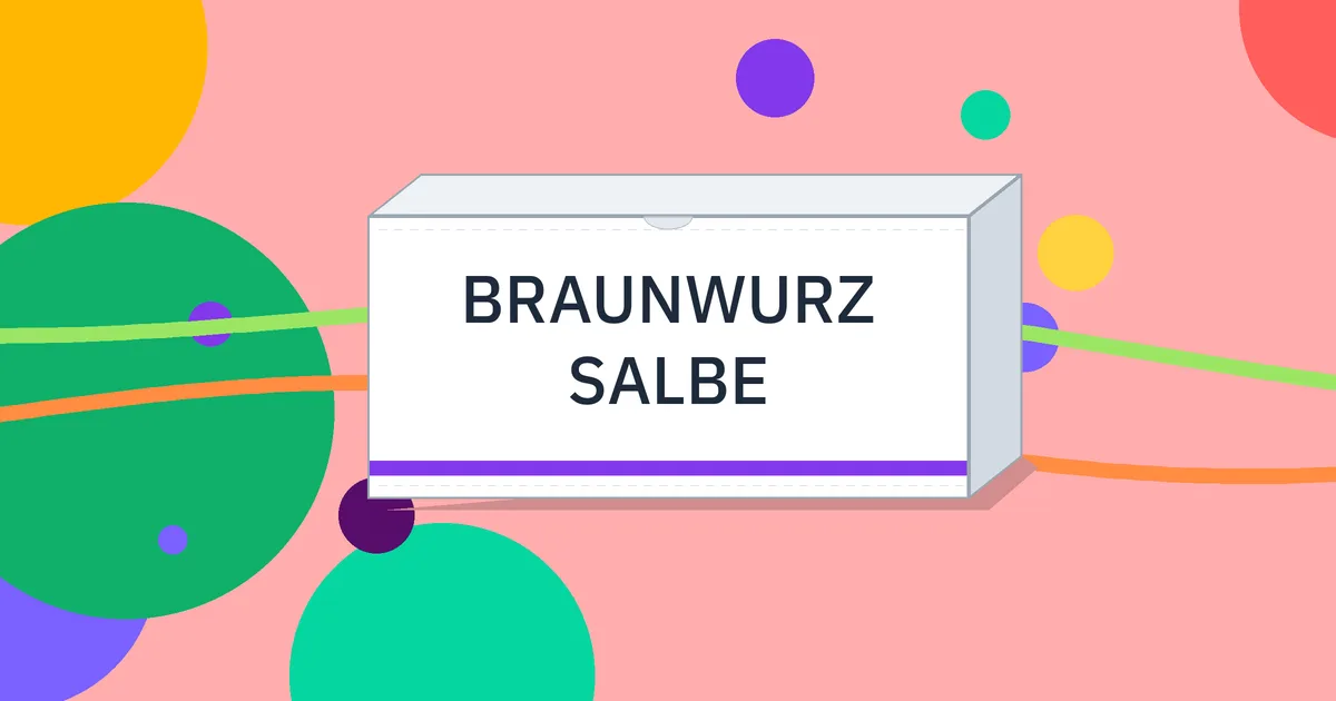 Symbolbild: Packung mit der Aufschrift BRAUNWURZ SALBE (PZN 17937455) – Verfügbarkeit und Bezug in Apotheken in Frankfurt am Main
