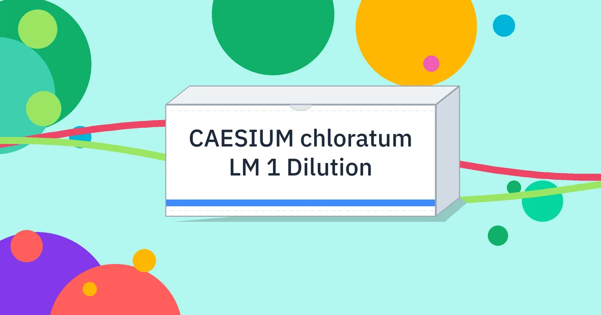 Symbolbild: Packung mit der Aufschrift CAESIUM chloratum LM 1 Dilution (PZN 12799020) – Verfügbarkeit und Bezug in Apotheken in Frankfurt am Main