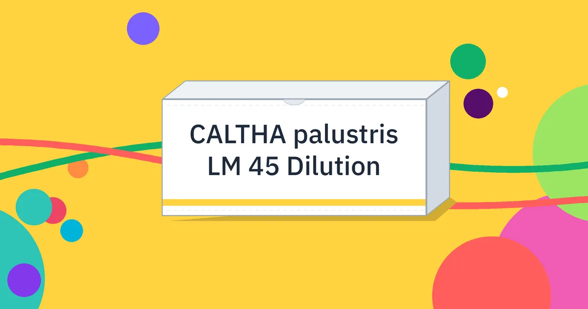Symbolbild: Packung mit der Aufschrift CALTHA palustris LM 45 Dilution (PZN 13411839) – Verfügbarkeit und Bezug in Apotheken in Frankfurt am Main