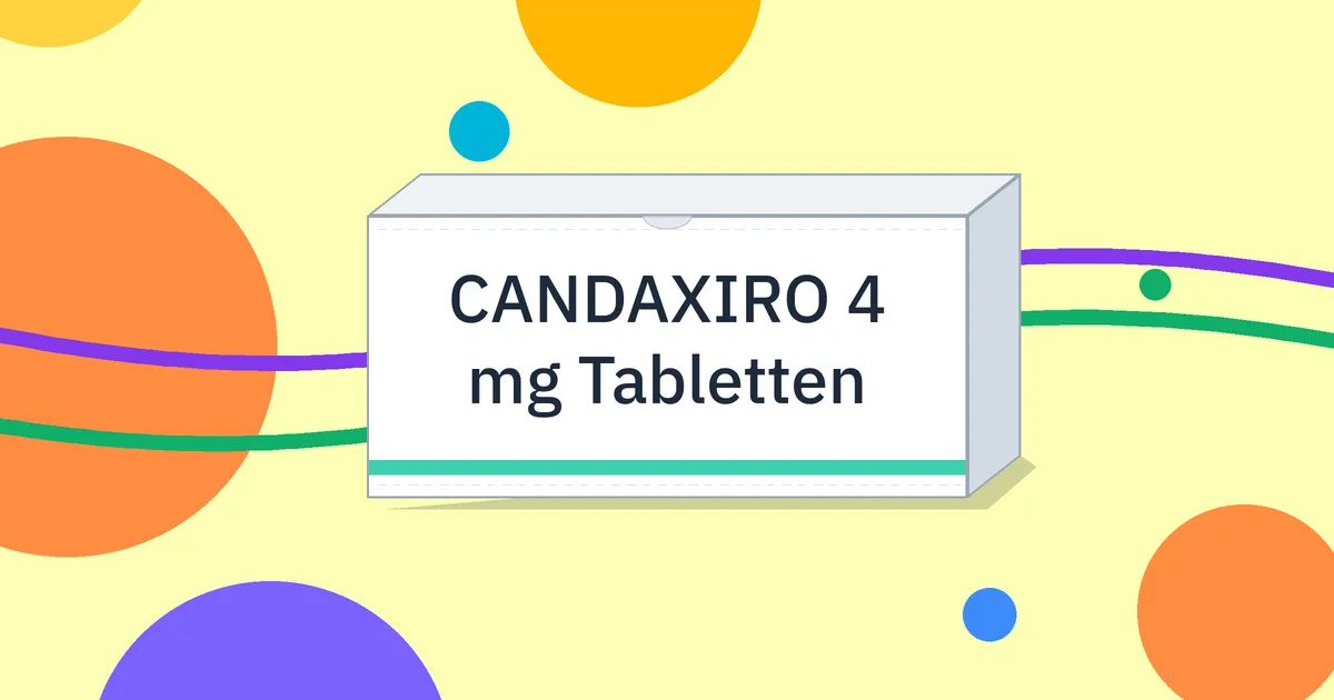 Symbolbild: Packung mit der Aufschrift CANDAXIRO 4 mg Tabletten (PZN 20207051) – Verfügbarkeit und Bezug in Apotheken in Frankfurt am Main