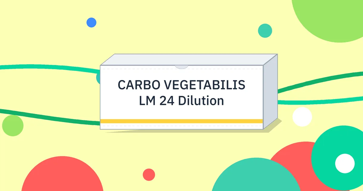 Symbolbild: Packung mit der Aufschrift CARBO VEGETABILIS LM 24 Dilution (PZN 12809600) – Verfügbarkeit und Bezug in Apotheken in Frankfurt am Main