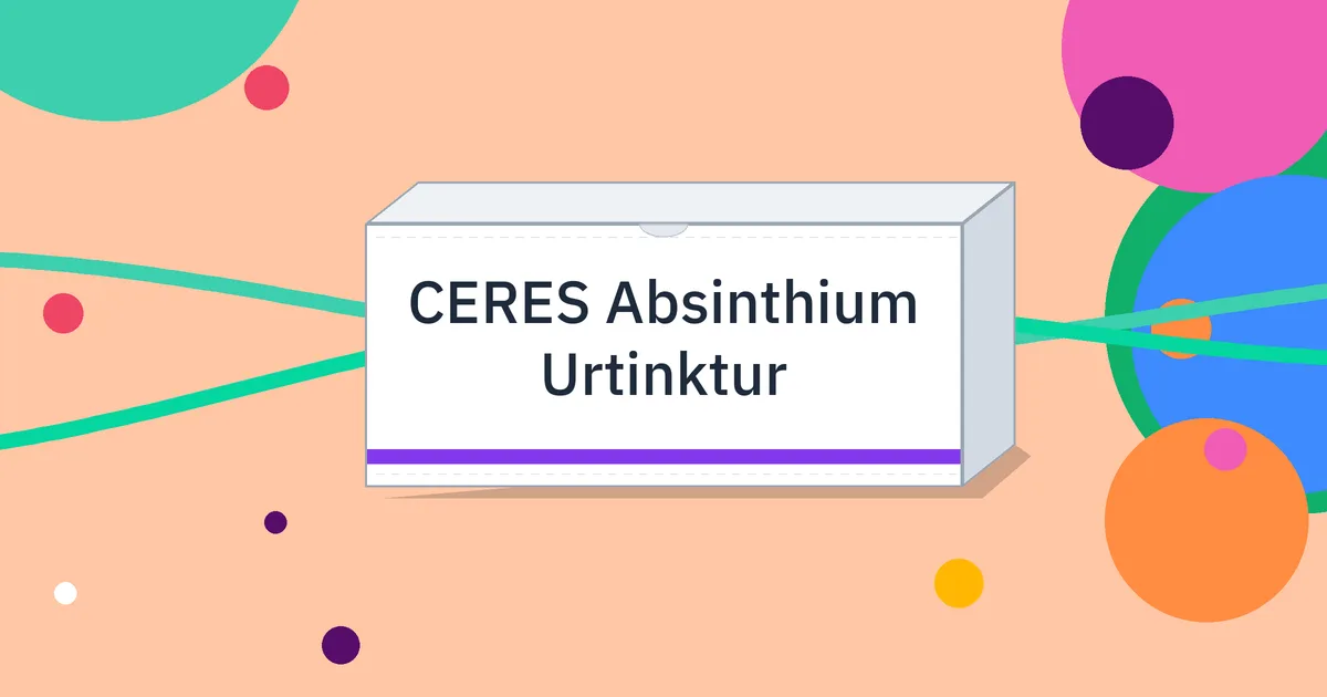 Symbolbild: Packung mit der Aufschrift CERES Absinthium Urtinktur (PZN 00178577) – Verfügbarkeit und Bezug in Apotheken in Frankfurt am Main