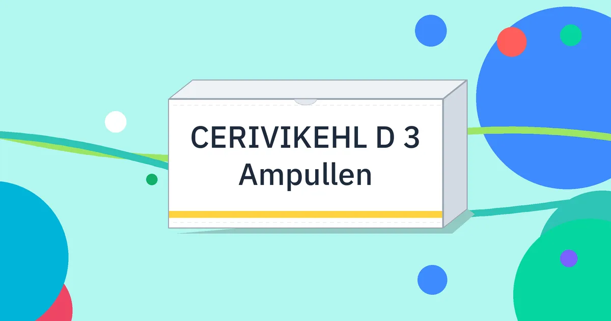 Symbolbild: Packung mit der Aufschrift CERIVIKEHL D 3 Ampullen (PZN 03563175) – Verfügbarkeit und Bezug in Apotheken in Frankfurt am Main