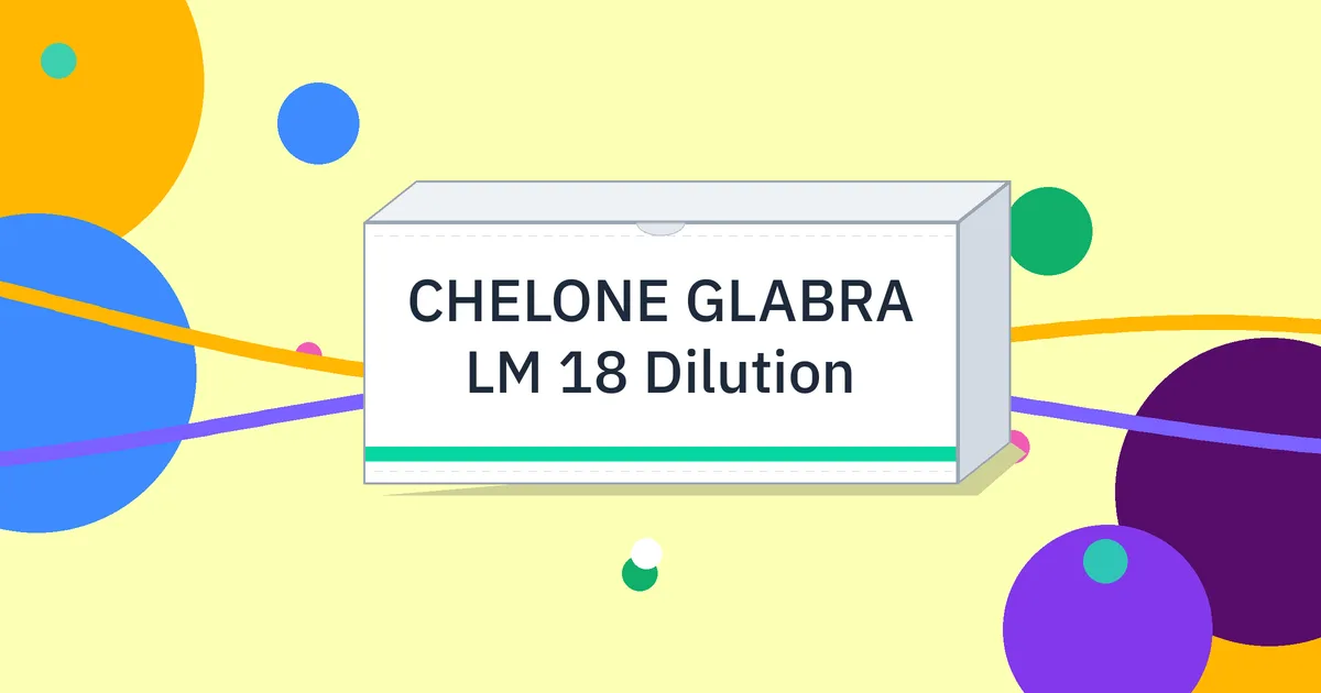 Symbolbild: Packung mit der Aufschrift CHELONE GLABRA LM 18 Dilution (PZN 13439938) – Verfügbarkeit und Bezug in Apotheken in Frankfurt am Main