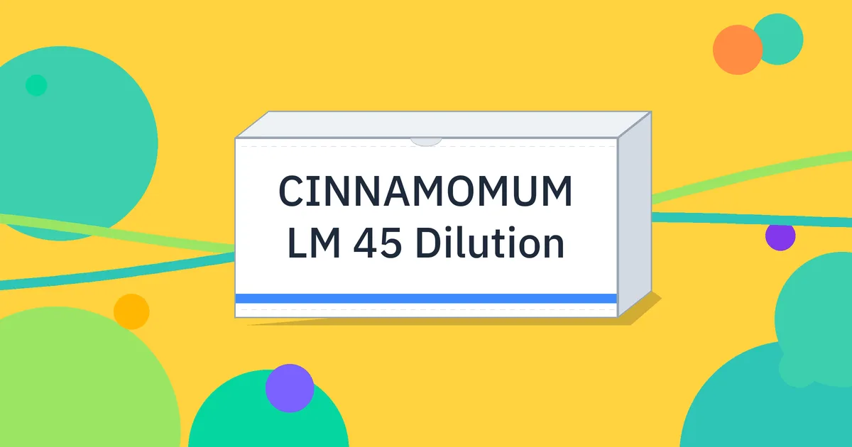 Symbolbild: Packung mit der Aufschrift CINNAMOMUM LM 45 Dilution (PZN 12821073) – Verfügbarkeit und Bezug in Apotheken in Frankfurt am Main