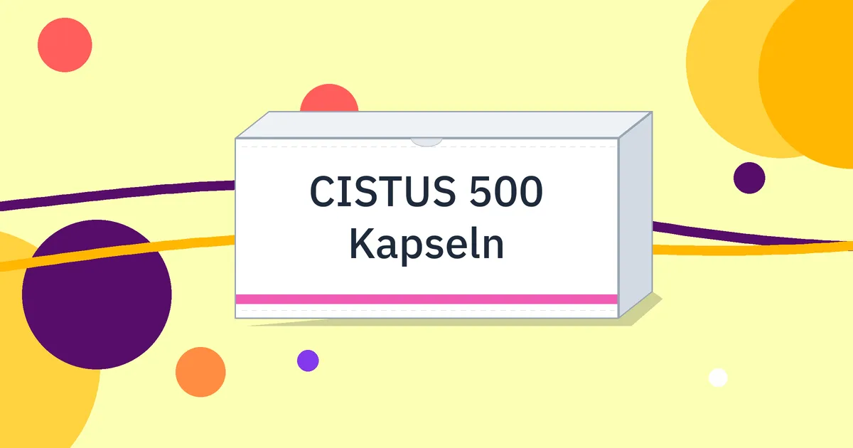 Symbolbild: Packung mit der Aufschrift CISTUS 500 Kapseln (PZN 16044169) – Verfügbarkeit und Bezug in Apotheken in Frankfurt am Main