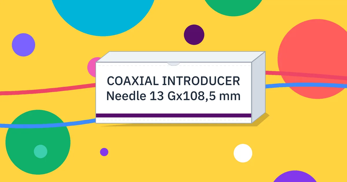 Symbolbild: Packung mit der Aufschrift COAXIAL INTRODUCER Needle 13 Gx108,5 mm (PZN 14383921) – Verfügbarkeit und Bezug in Apotheken in Frankfurt am Main