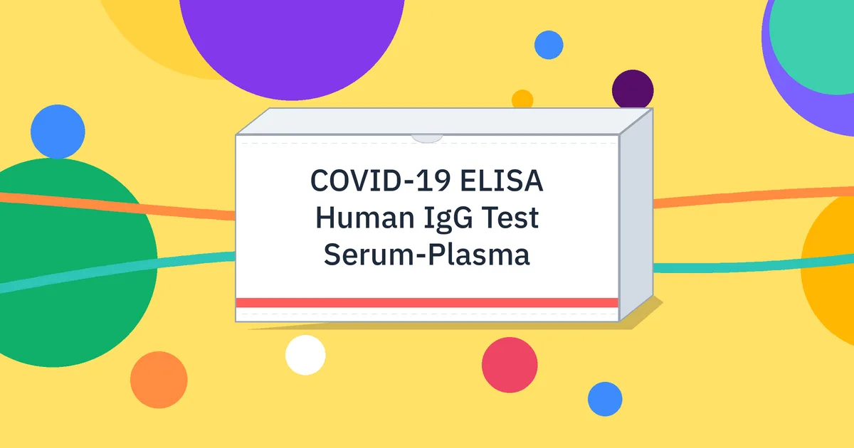 Symbolbild: Packung mit der Aufschrift COVID-19 ELISA Human IgG Test Serum-Plasma (PZN 17613126) – Verfügbarkeit und Bezug in Apotheken in Frankfurt am Main