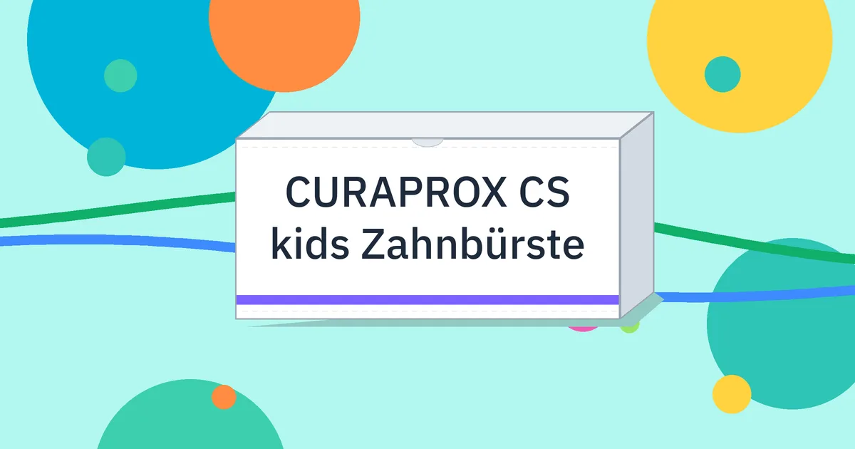 Symbolbild: Packung mit der Aufschrift CURAPROX CS kids Zahnbürste (PZN 20044092) – Verfügbarkeit und Bezug in Apotheken in Frankfurt am Main