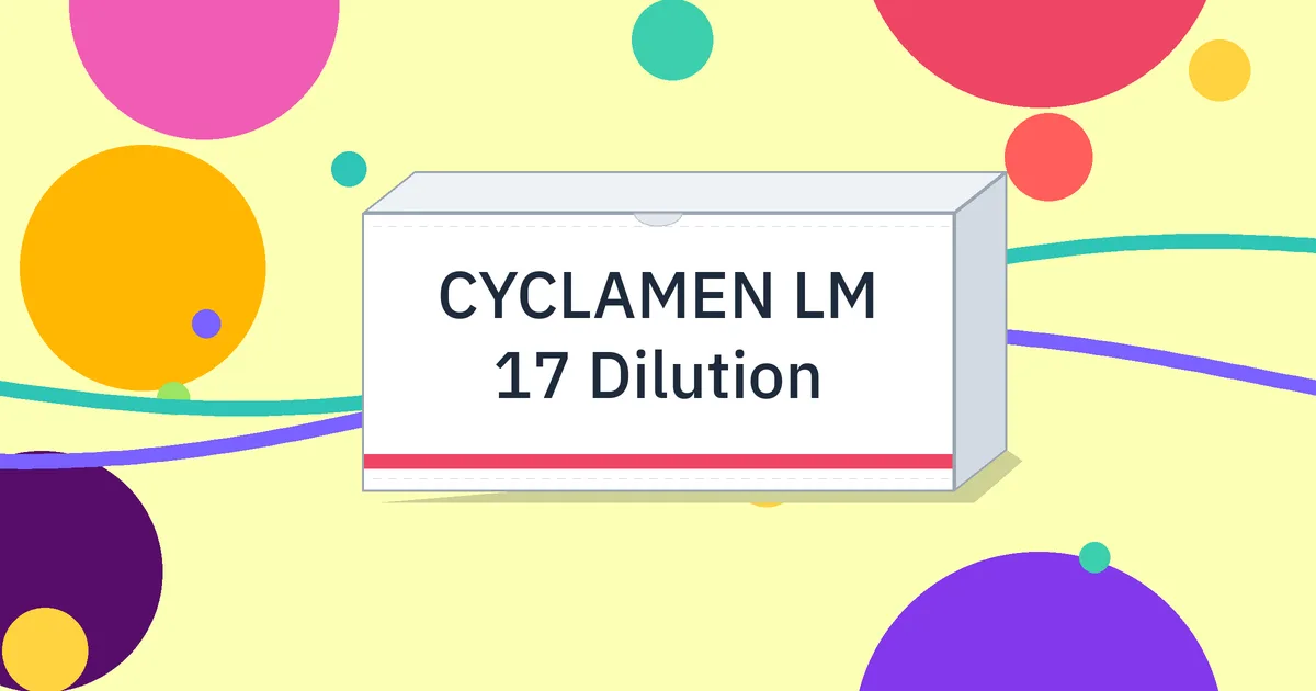 Symbolbild: Packung mit der Aufschrift CYCLAMEN LM 17 Dilution (PZN 12840478) – Verfügbarkeit und Bezug in Apotheken in Frankfurt am Main
