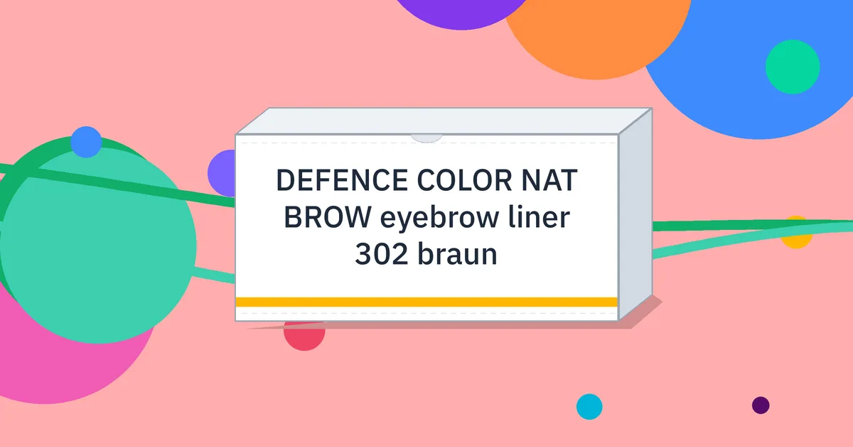 Symbolbild: Packung mit der Aufschrift DEFENCE COLOR NAT BROW eyebrow liner 302 braun (PZN 11891870) – Verfügbarkeit und Bezug in Apotheken in Frankfurt am Main
