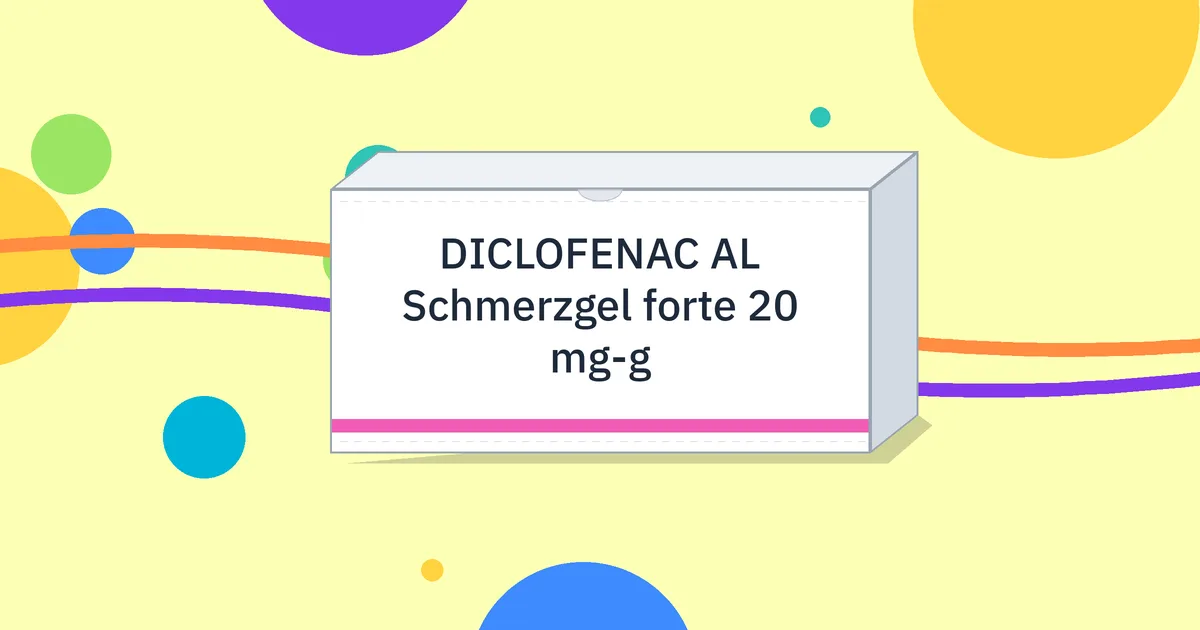Symbolbild: Packung mit der Aufschrift DICLOFENAC AL Schmerzgel forte 20 mg-g (PZN 18719878) – Verfügbarkeit und Bezug in Apotheken in Frankfurt am Main