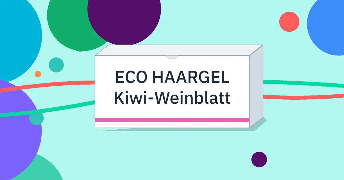 Symbolbild: Packung mit der Aufschrift ECO HAARGEL Kiwi-Weinblatt (PZN 12568585) – Verfügbarkeit und Bezug in Apotheken in Frankfurt am Main