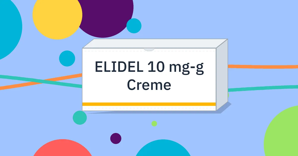 Symbolbild: Packung mit der Aufschrift ELIDEL 10 mg-g Creme (PZN 05909324) – Verfügbarkeit und Bezug in Apotheken in Frankfurt am Main