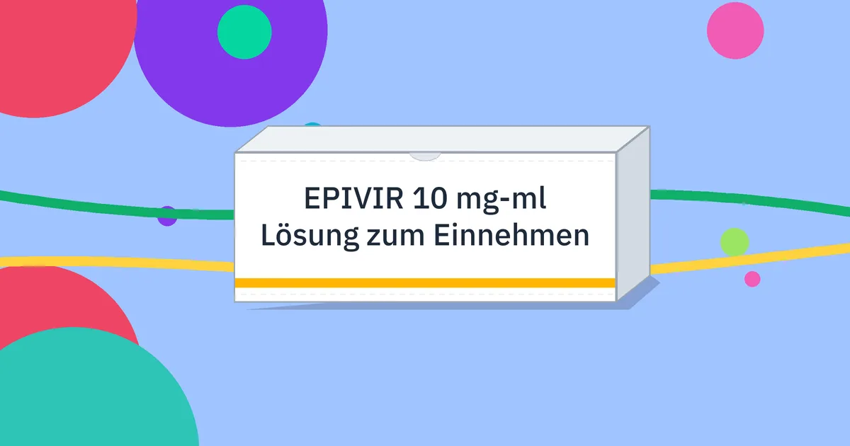 Symbolbild: Packung mit der Aufschrift EPIVIR 10 mg-ml Lösung zum Einnehmen (PZN 11690806) – Verfügbarkeit und Bezug in Apotheken in Frankfurt am Main