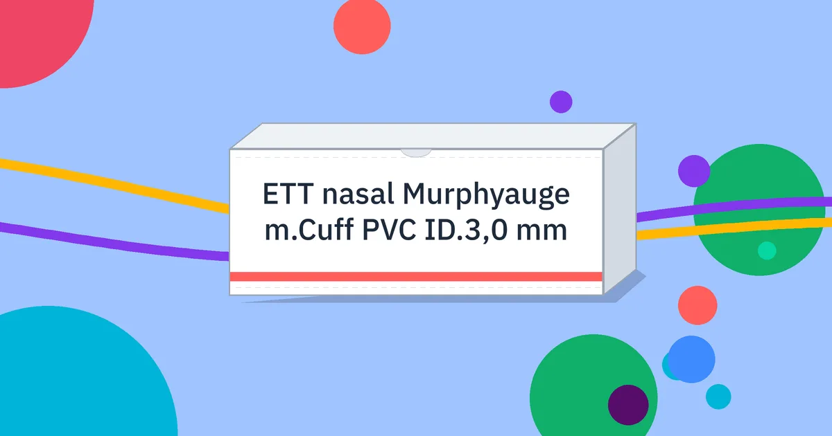 Symbolbild: Packung mit der Aufschrift ETT nasal Murphyauge m.Cuff PVC ID.3,0 mm (PZN 19121261) – Verfügbarkeit und Bezug in Apotheken in Frankfurt am Main