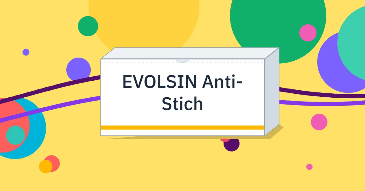 Symbolbild: Packung mit der Aufschrift EVOLSIN Anti-Stich (PZN 18094384) – Verfügbarkeit und Bezug in Apotheken in Frankfurt am Main