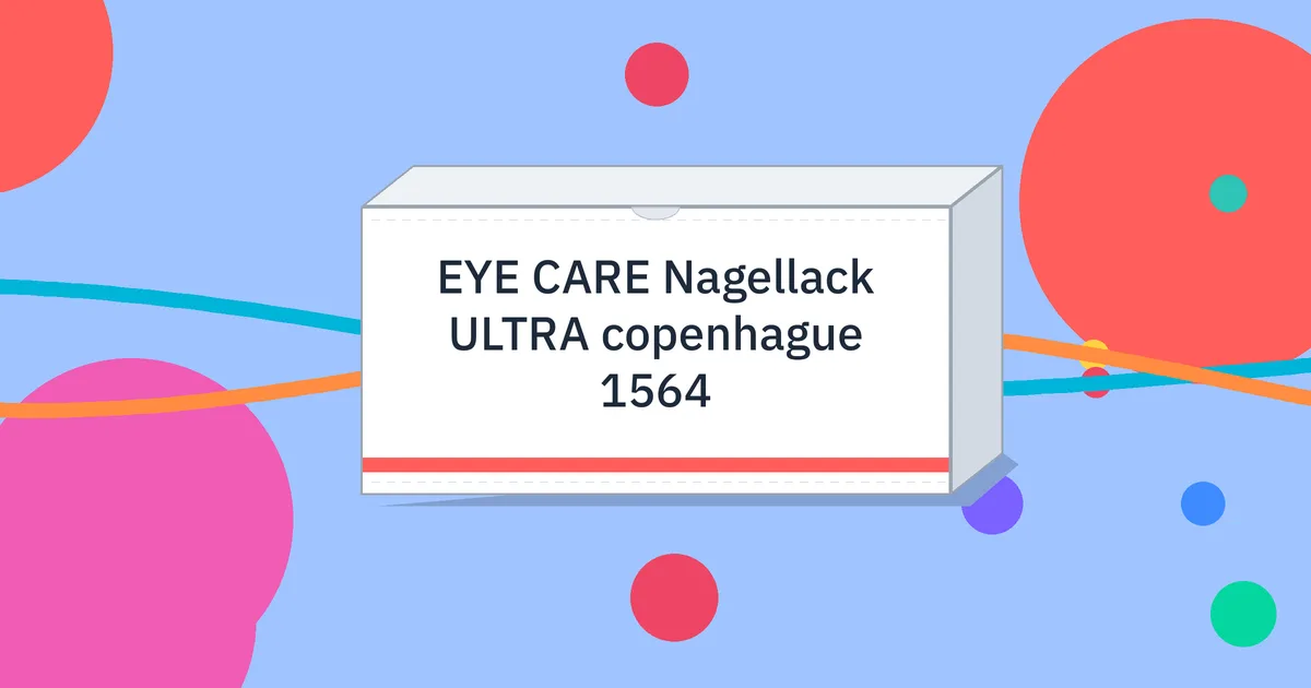Symbolbild: Packung mit der Aufschrift EYE CARE Nagellack ULTRA copenhague 1564 (PZN 20582808) – Verfügbarkeit und Bezug in Apotheken in Frankfurt am Main