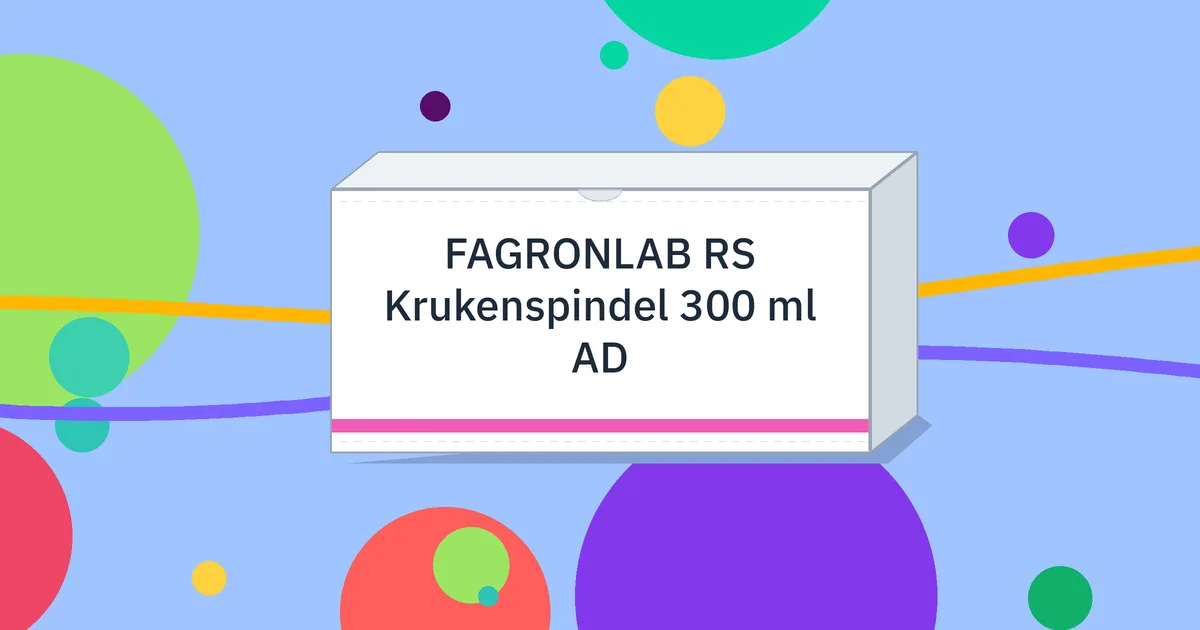 Symbolbild: Packung mit der Aufschrift FAGRONLAB RS Krukenspindel 300 ml AD (PZN 20362550) – Verfügbarkeit und Bezug in Apotheken in Frankfurt am Main