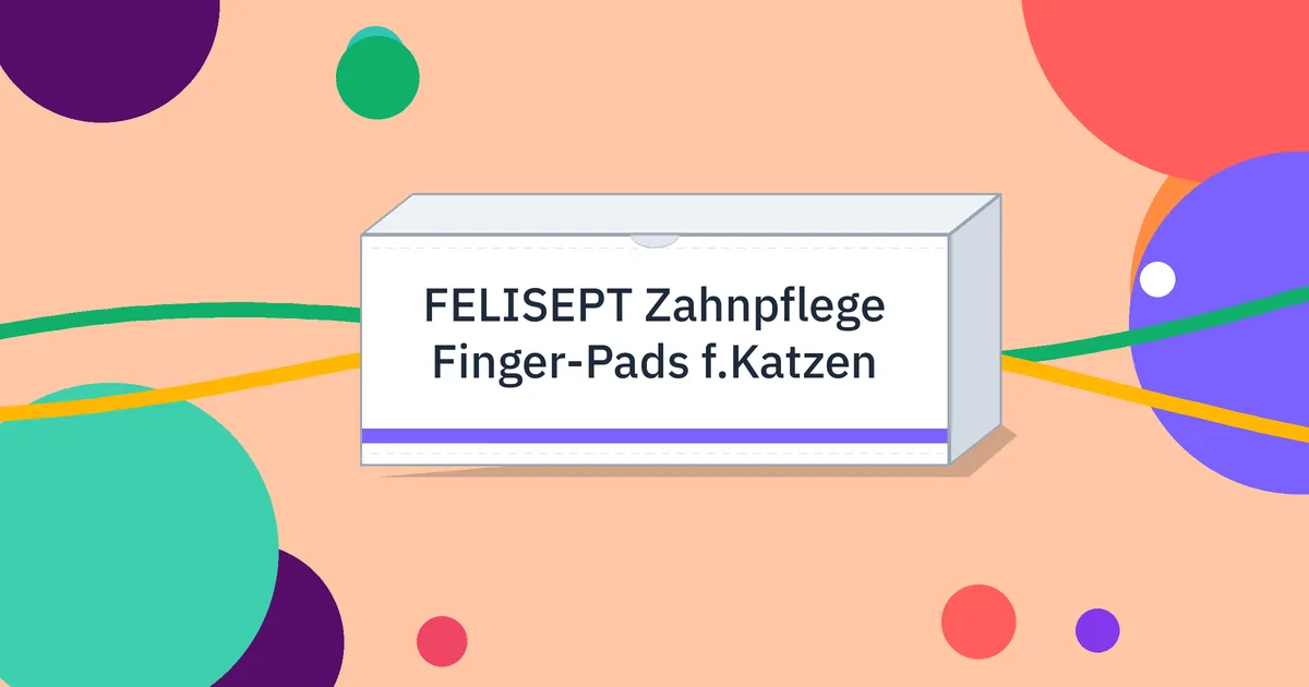 Symbolbild: Packung mit der Aufschrift FELISEPT Zahnpflege Finger-Pads f.Katzen (PZN 16508628) – Verfügbarkeit und Bezug in Apotheken in Frankfurt am Main