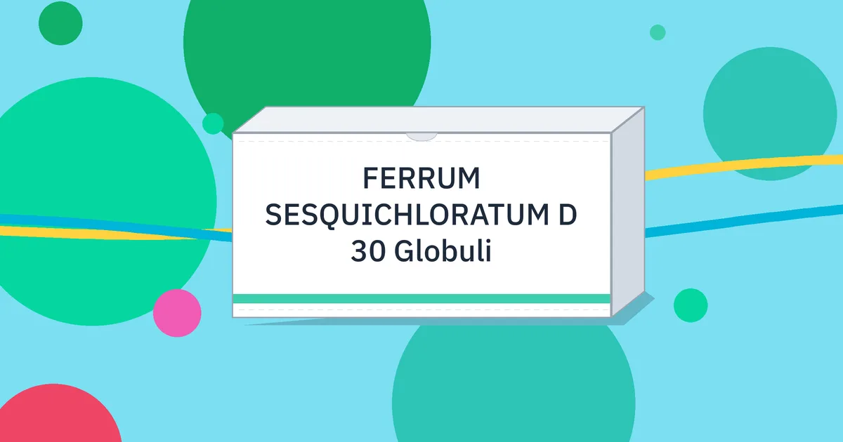 Symbolbild: Packung mit der Aufschrift FERRUM SESQUICHLORATUM D 30 Globuli (PZN 00545886) – Verfügbarkeit und Bezug in Apotheken in Frankfurt am Main