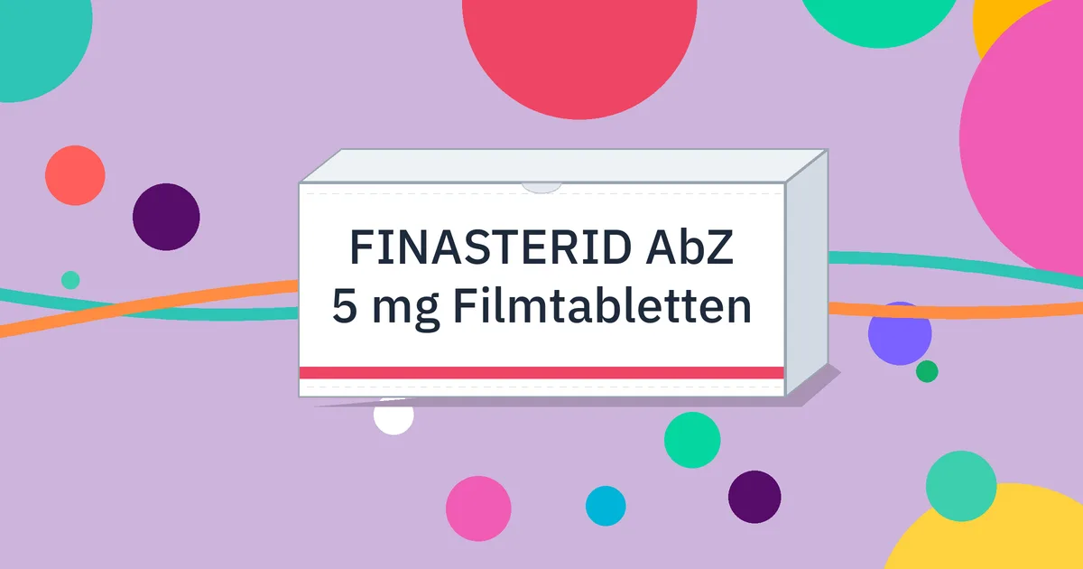 Symbolbild: Packung mit der Aufschrift FINASTERID AbZ 5 mg Filmtabletten (PZN 05130687) – Verfügbarkeit und Bezug in Apotheken in Frankfurt am Main