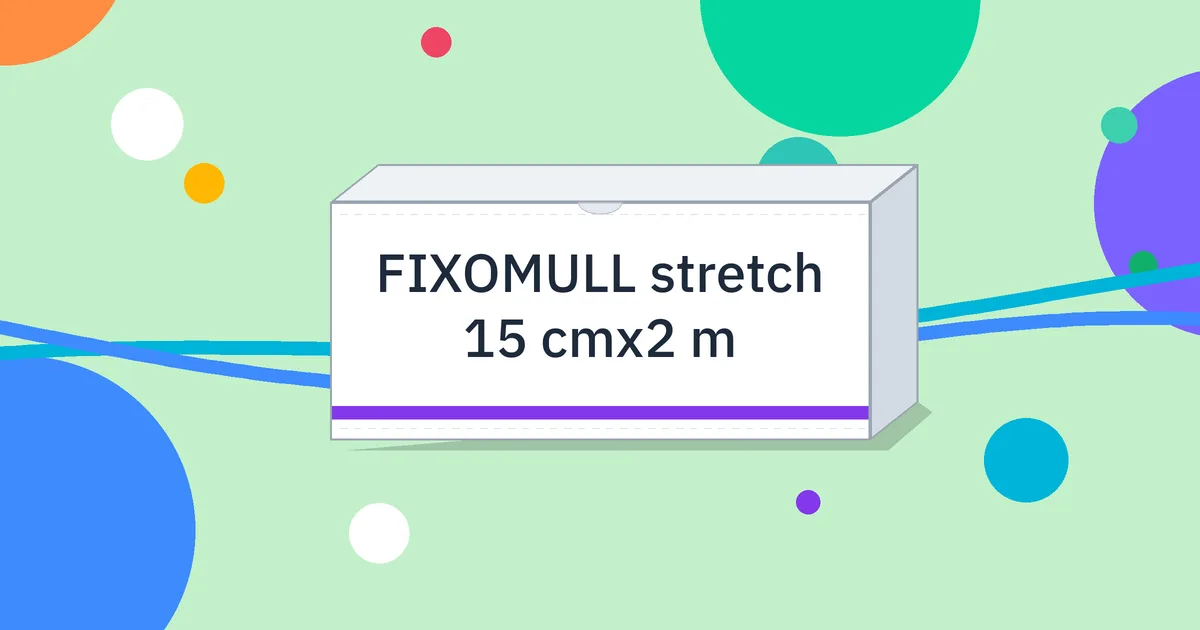 Symbolbild: Packung mit der Aufschrift FIXOMULL stretch 15 cmx2 m (PZN 16164695) – Verfügbarkeit und Bezug in Apotheken in Frankfurt am Main