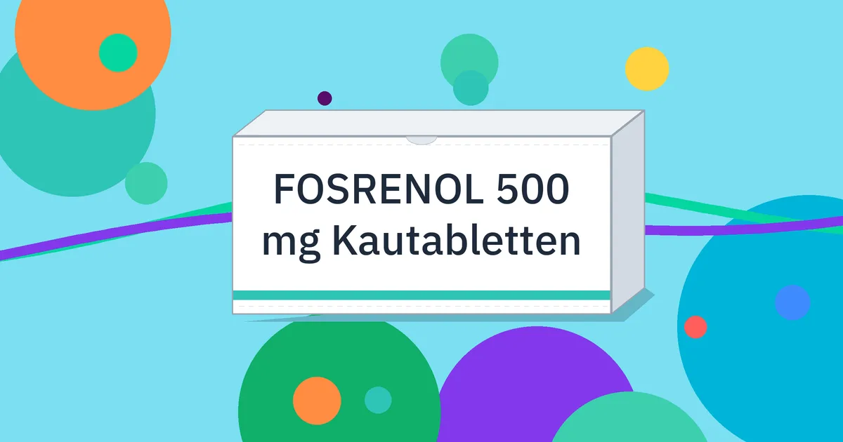 Symbolbild: Packung mit der Aufschrift FOSRENOL 500 mg Kautabletten (PZN 06488505) – Verfügbarkeit und Bezug in Apotheken in Frankfurt am Main