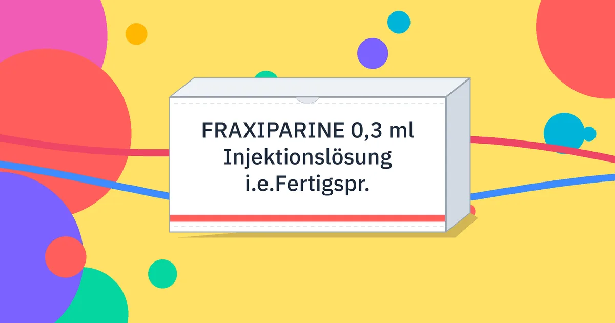Symbolbild: Packung mit der Aufschrift FRAXIPARINE 0,3 ml Injektionslösung i.e.Fertigspr. (PZN 11068225) – Verfügbarkeit und Bezug in Apotheken in Frankfurt am Main