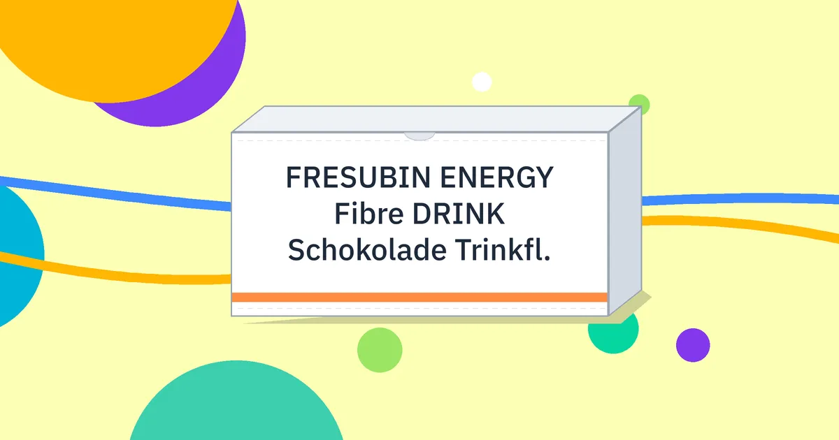 Symbolbild: Packung mit der Aufschrift FRESUBIN ENERGY Fibre DRINK Schokolade Trinkfl. (PZN 09730125) – Verfügbarkeit und Bezug in Apotheken in Frankfurt am Main