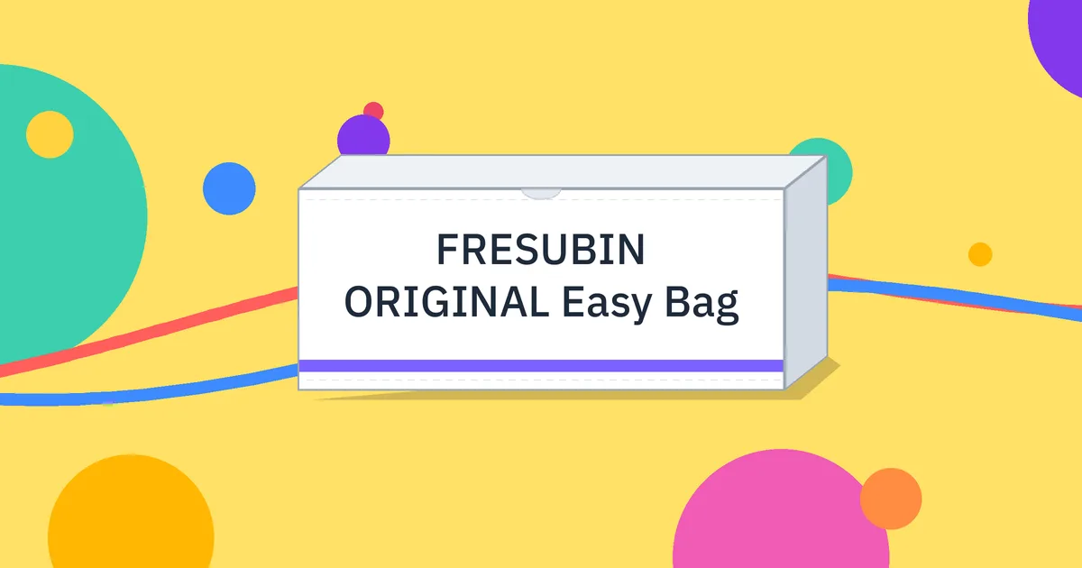 Symbolbild: Packung mit der Aufschrift FRESUBIN ORIGINAL Easy Bag (PZN 11514340) – Verfügbarkeit und Bezug in Apotheken in Frankfurt am Main