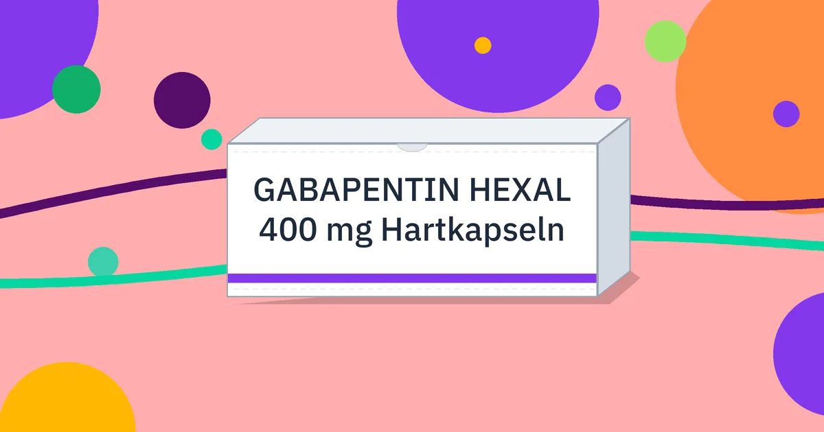 Symbolbild: Packung mit der Aufschrift GABAPENTIN HEXAL 400 mg Hartkapseln (PZN 04024316) – Verfügbarkeit und Bezug in Apotheken in Frankfurt am Main