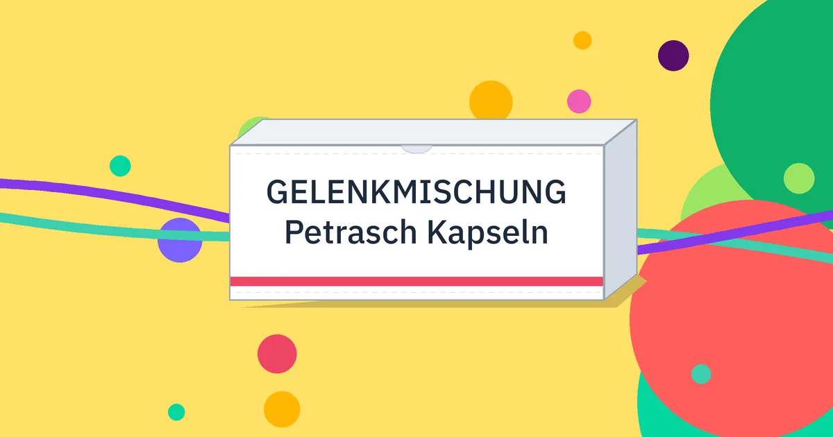 Symbolbild: Packung mit der Aufschrift GELENKMISCHUNG Petrasch Kapseln (PZN 13511222) – Verfügbarkeit und Bezug in Apotheken in Frankfurt am Main