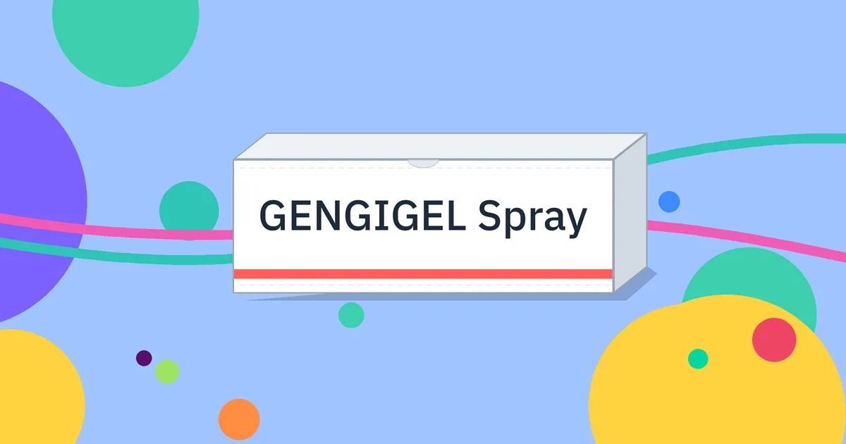 Symbolbild: Packung mit der Aufschrift GENGIGEL Spray (PZN 20088534) – Verfügbarkeit und Bezug in Apotheken in Frankfurt am Main