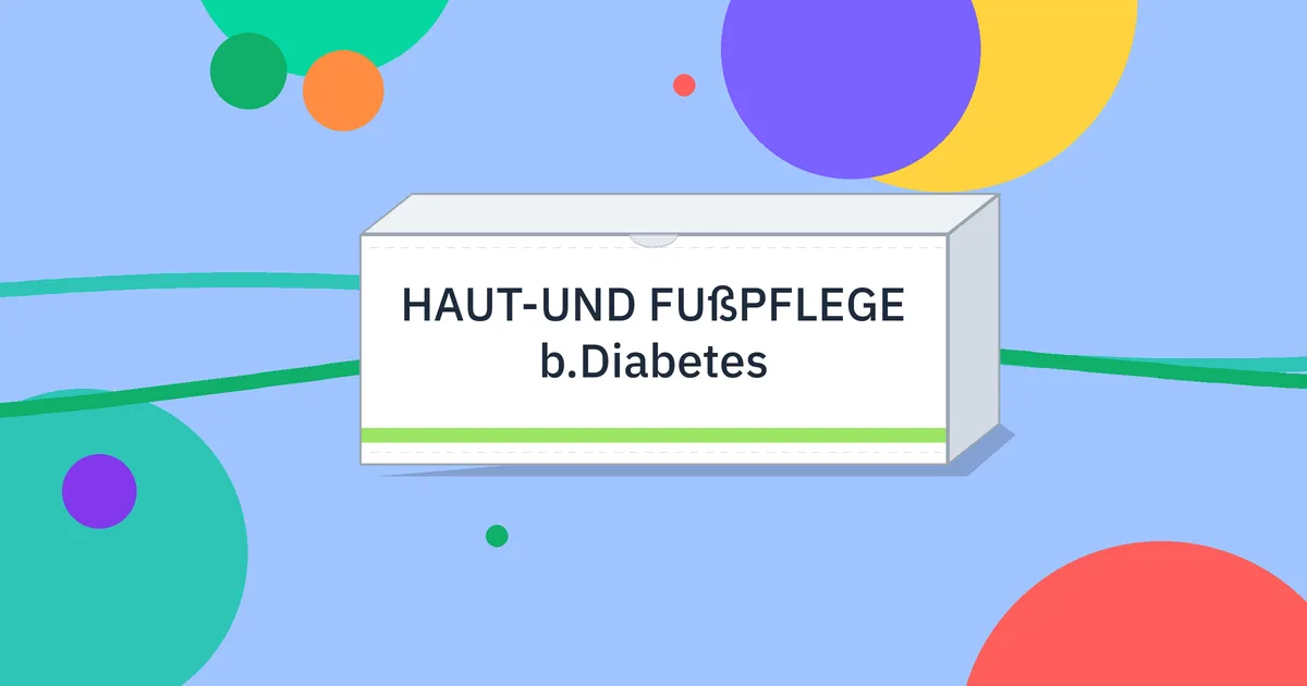 Symbolbild: Packung mit der Aufschrift HAUT-UND FUßPFLEGE b.Diabetes (PZN 09441728) – Verfügbarkeit und Bezug in Apotheken in Frankfurt am Main