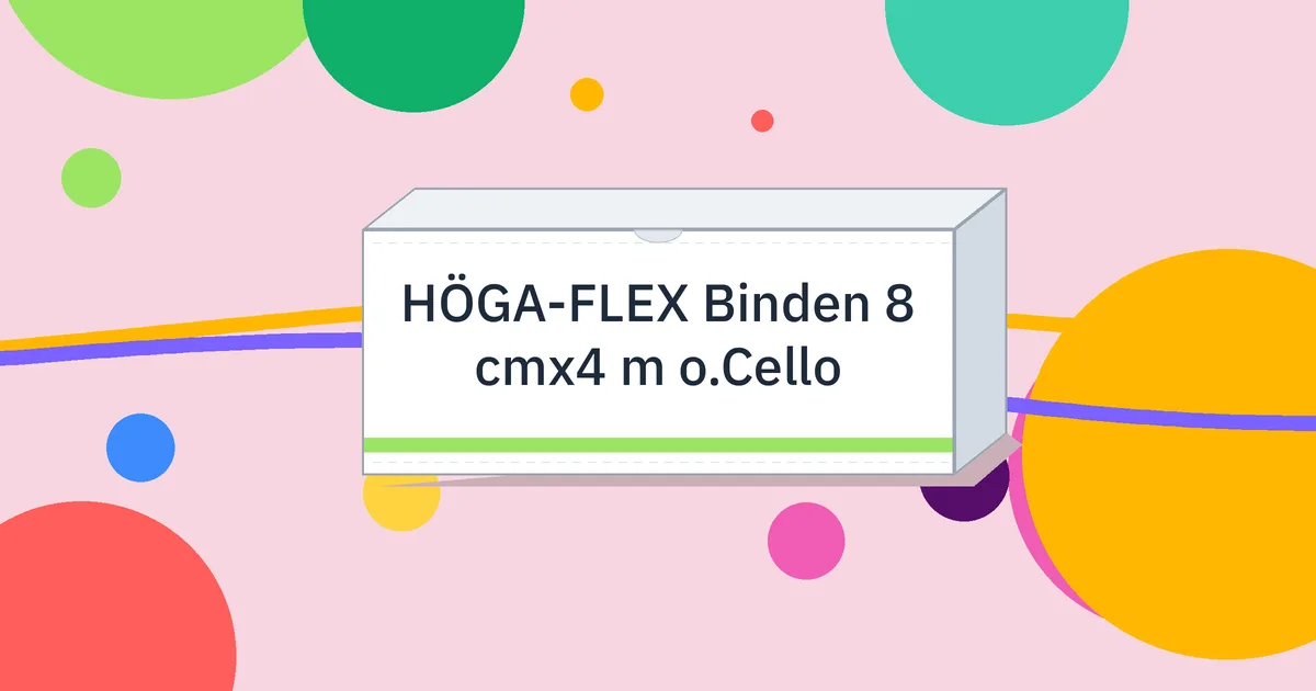 Symbolbild: Packung mit der Aufschrift HÖGA-FLEX Binden 8 cmx4 m o.Cello (PZN 05372433) – Verfügbarkeit und Bezug in Apotheken in Frankfurt am Main