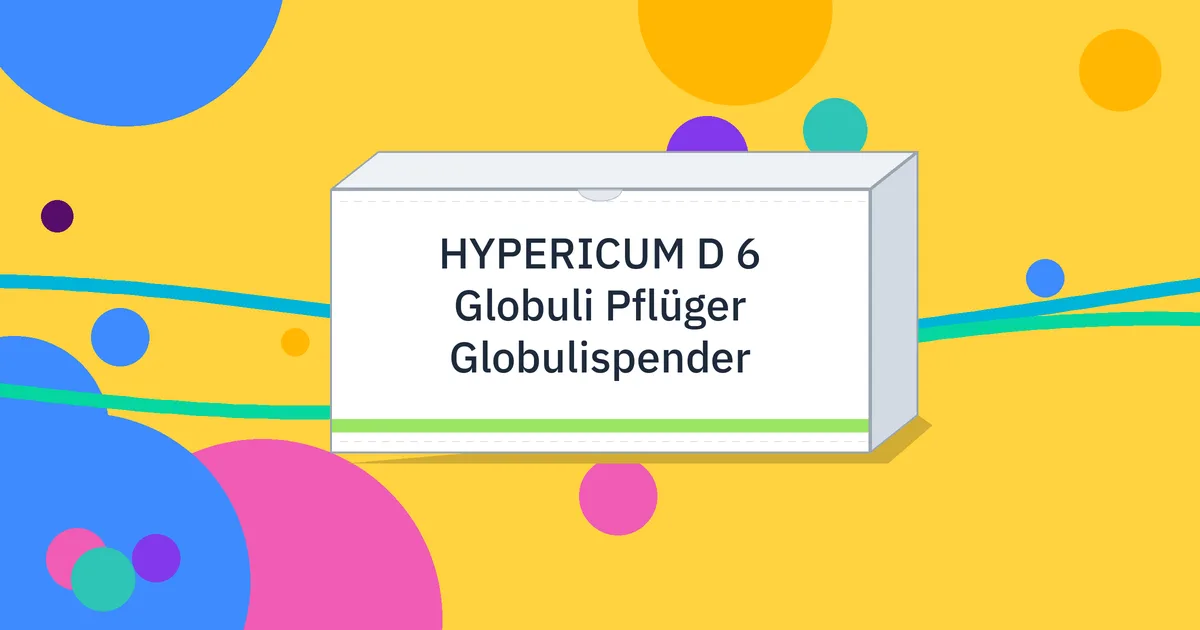 Symbolbild: Packung mit der Aufschrift HYPERICUM D 6 Globuli Pflüger Globulispender (PZN 18757844) – Verfügbarkeit und Bezug in Apotheken in Frankfurt am Main