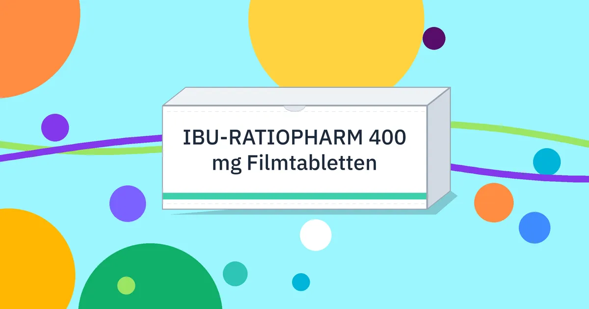 Symbolbild: Packung mit der Aufschrift IBU-RATIOPHARM 400 mg Filmtabletten (PZN 08531292) – Verfügbarkeit und Bezug in Apotheken in Frankfurt am Main