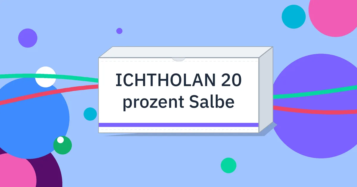 Symbolbild: Packung mit der Aufschrift ICHTHOLAN 20 prozent Salbe (PZN 19177439) – Verfügbarkeit und Bezug in Apotheken in Frankfurt am Main