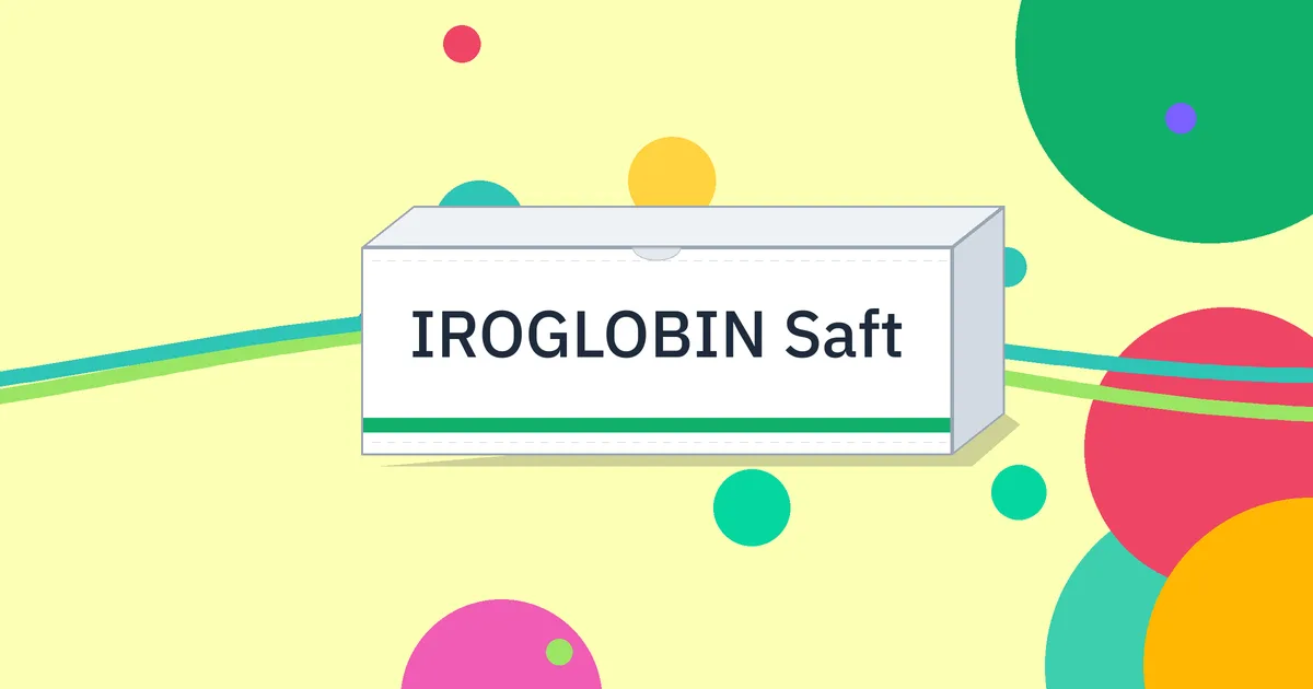 Symbolbild: Packung mit der Aufschrift IROGLOBIN Saft (PZN 10329770) – Verfügbarkeit und Bezug in Apotheken in Frankfurt am Main