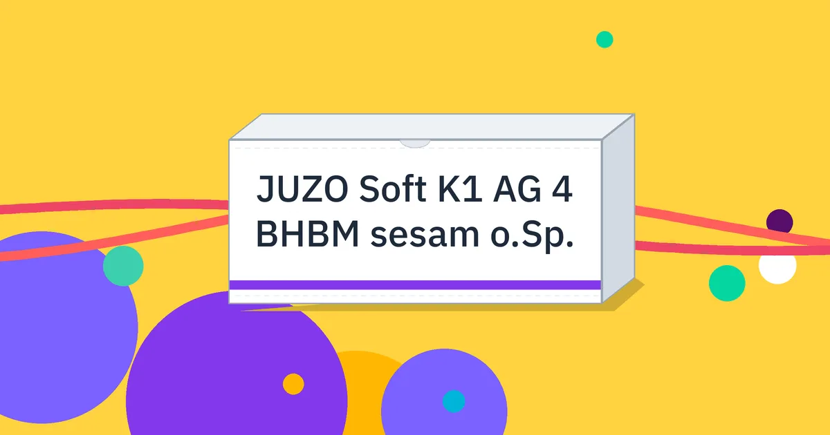 Symbolbild: Packung mit der Aufschrift JUZO Soft K1 AG 4 BHBM sesam o.Sp. (PZN 14856957) – Verfügbarkeit und Bezug in Apotheken in Frankfurt am Main
