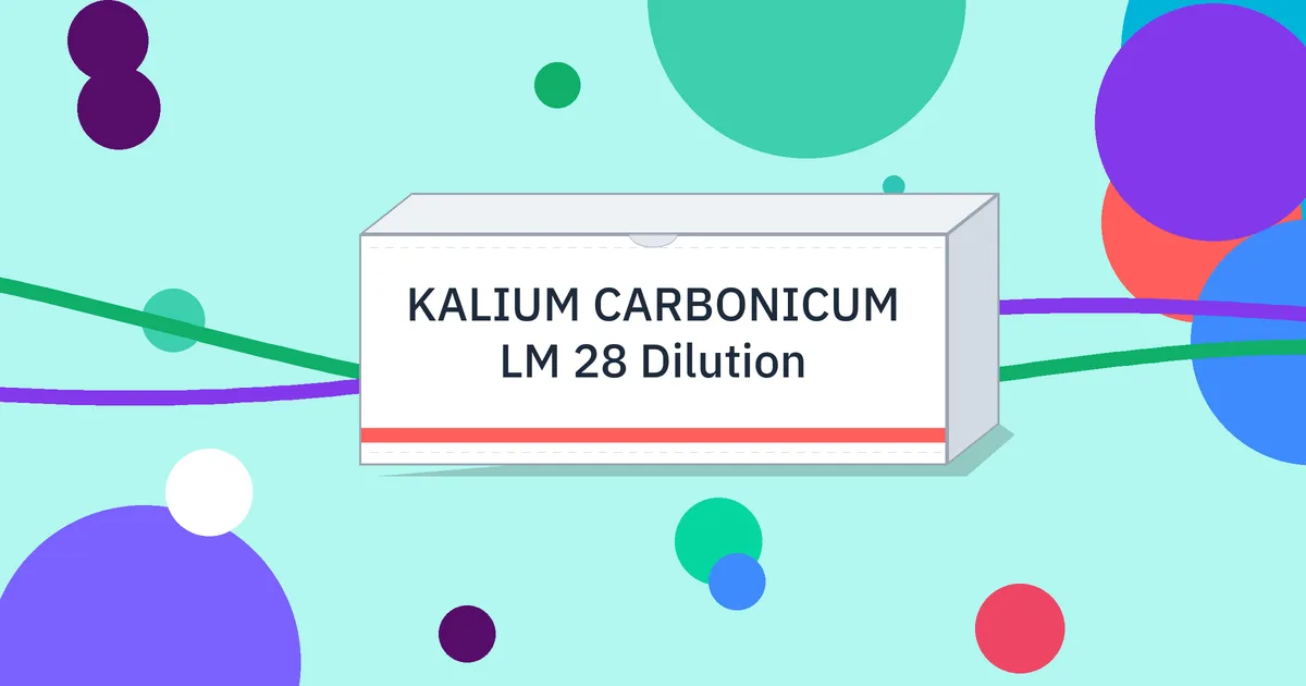 Symbolbild: Packung mit der Aufschrift KALIUM CARBONICUM LM 28 Dilution (PZN 12918476) – Verfügbarkeit und Bezug in Apotheken in Frankfurt am Main