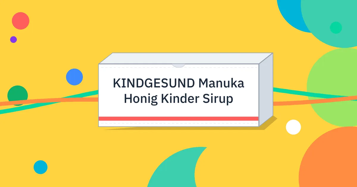 Symbolbild: Packung mit der Aufschrift KINDGESUND Manuka Honig Kinder Sirup (PZN 17930080) – Verfügbarkeit und Bezug in Apotheken in Frankfurt am Main
