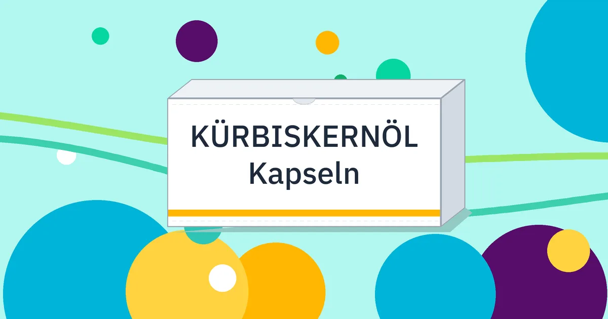 Symbolbild: Packung mit der Aufschrift KÜRBISKERNÖL Kapseln (PZN 01452945) – Verfügbarkeit und Bezug in Apotheken in Frankfurt am Main