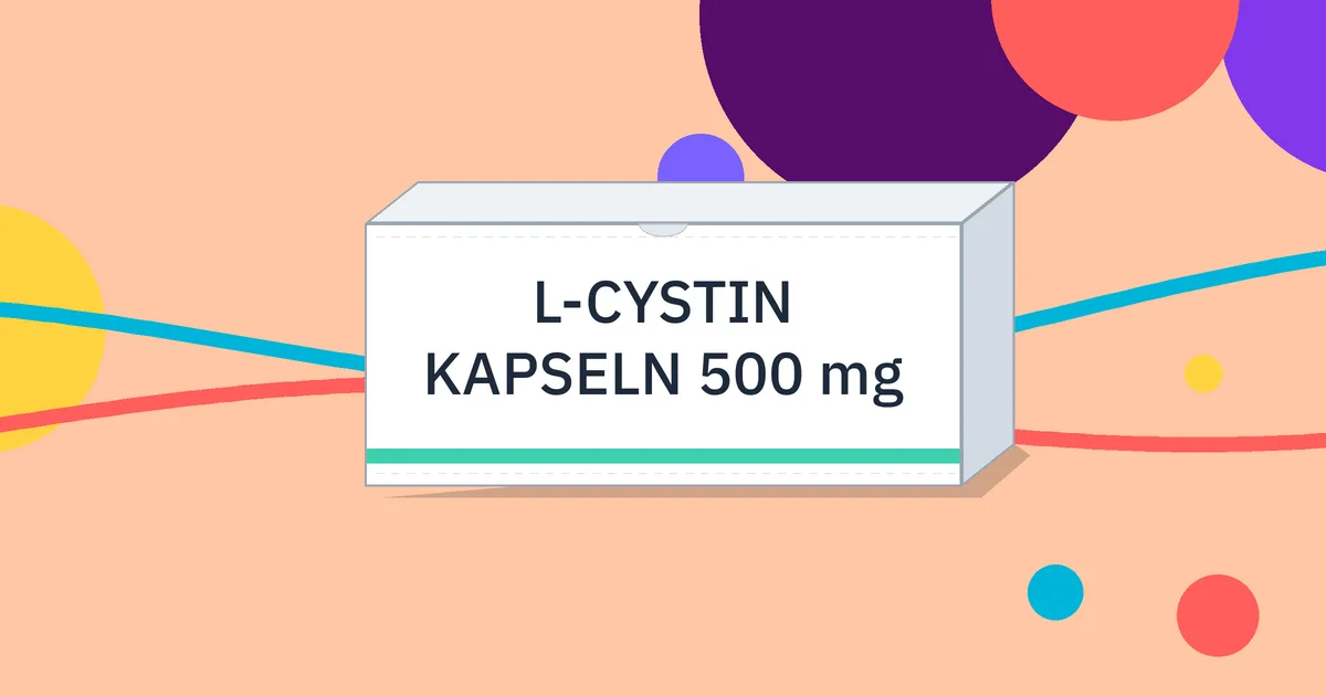 Symbolbild: Packung mit der Aufschrift L-CYSTIN KAPSELN 500 mg (PZN 09115727) – Verfügbarkeit und Bezug in Apotheken in Frankfurt am Main