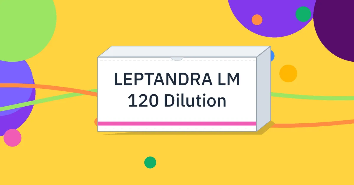 Symbolbild: Packung mit der Aufschrift LEPTANDRA LM 120 Dilution (PZN 13527163) – Verfügbarkeit und Bezug in Apotheken in Frankfurt am Main