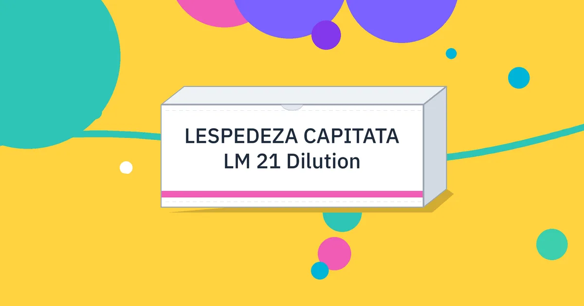 Symbolbild: Packung mit der Aufschrift LESPEDEZA CAPITATA LM 21 Dilution (PZN 13527418) – Verfügbarkeit und Bezug in Apotheken in Frankfurt am Main