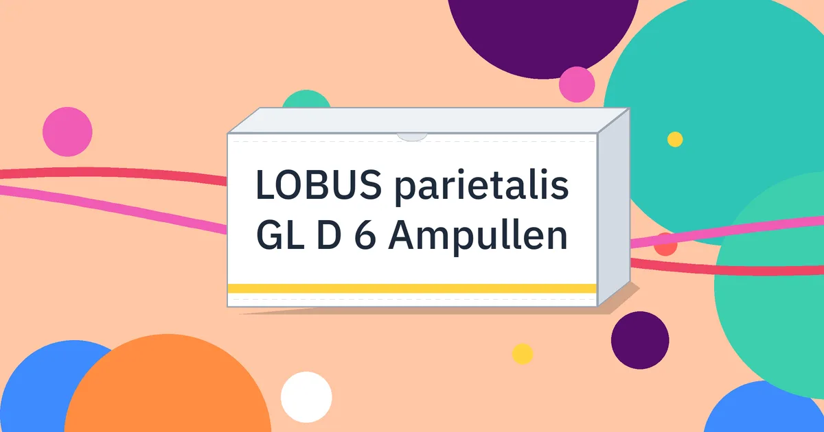 Symbolbild: Packung mit der Aufschrift LOBUS parietalis GL D 6 Ampullen (PZN 02882748) – Verfügbarkeit und Bezug in Apotheken in Frankfurt am Main