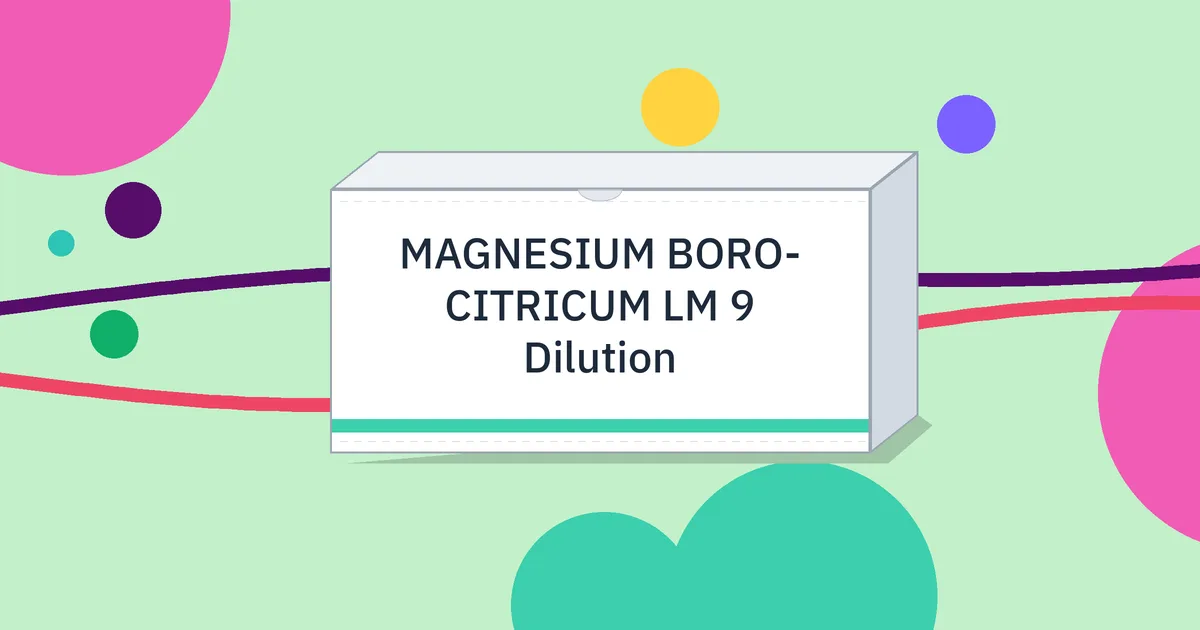 Symbolbild: Packung mit der Aufschrift MAGNESIUM BORO-CITRICUM LM 9 Dilution (PZN 12936534) – Verfügbarkeit und Bezug in Apotheken in Frankfurt am Main